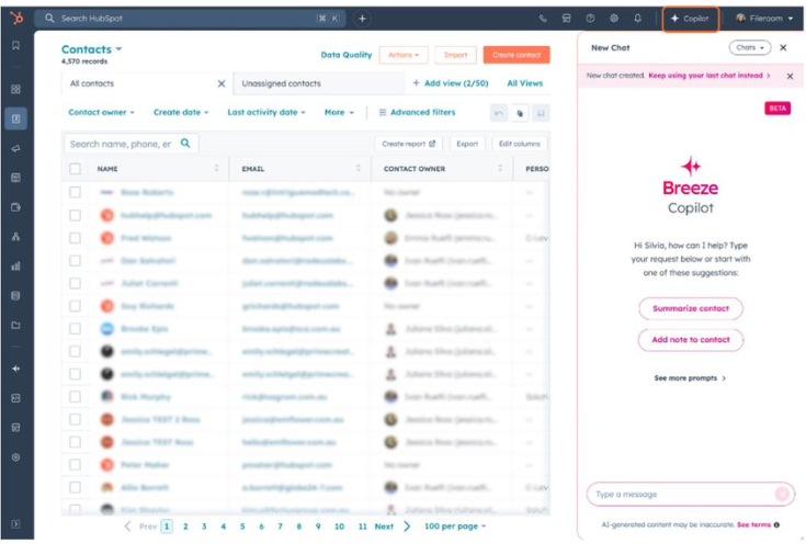 HubSpot's AI Revolution: Discover Breeze Copilot & Supercharge Your CRM